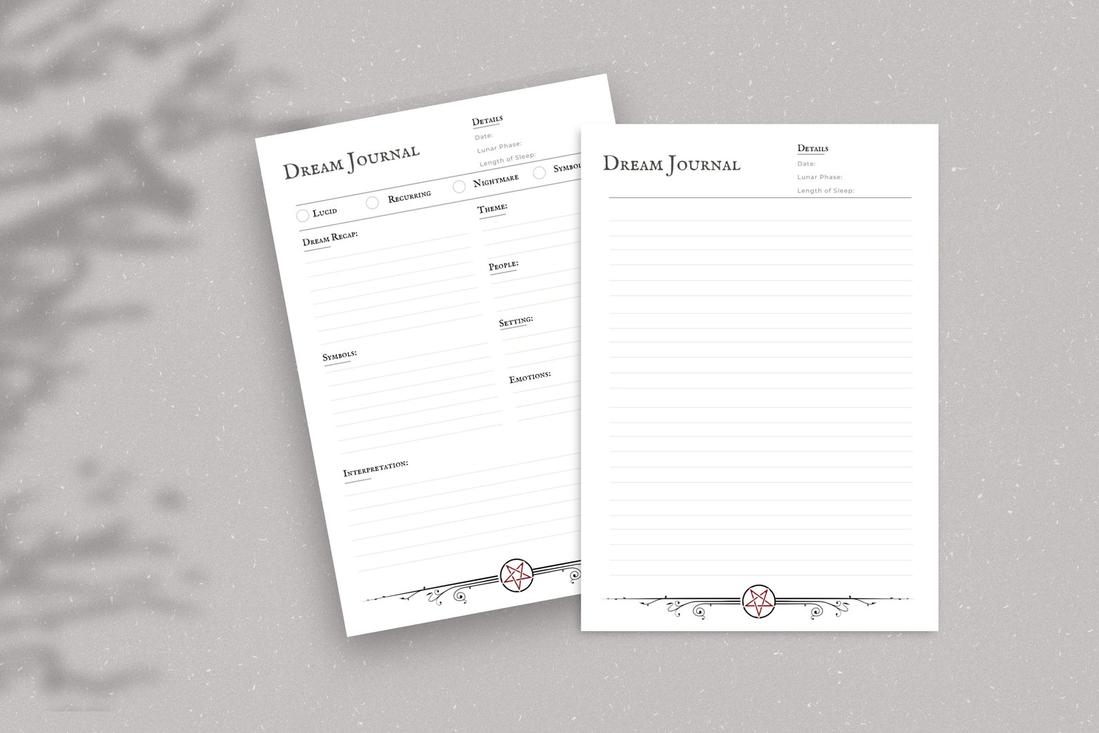 Dream Journal Printable Dream Journal Dream Tracker | Etsy