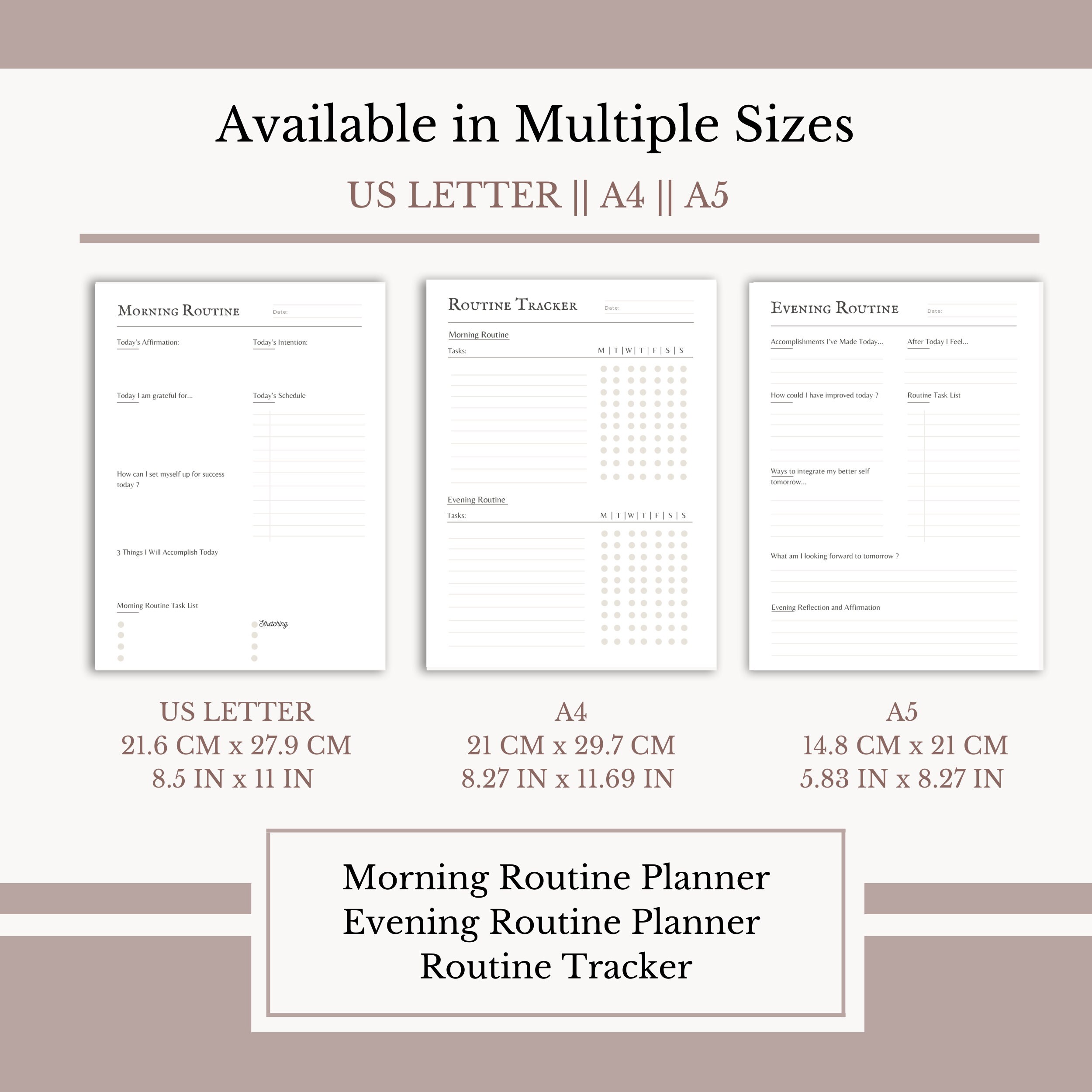 Routine Printable Printable Checklist Daily Planner - Etsy