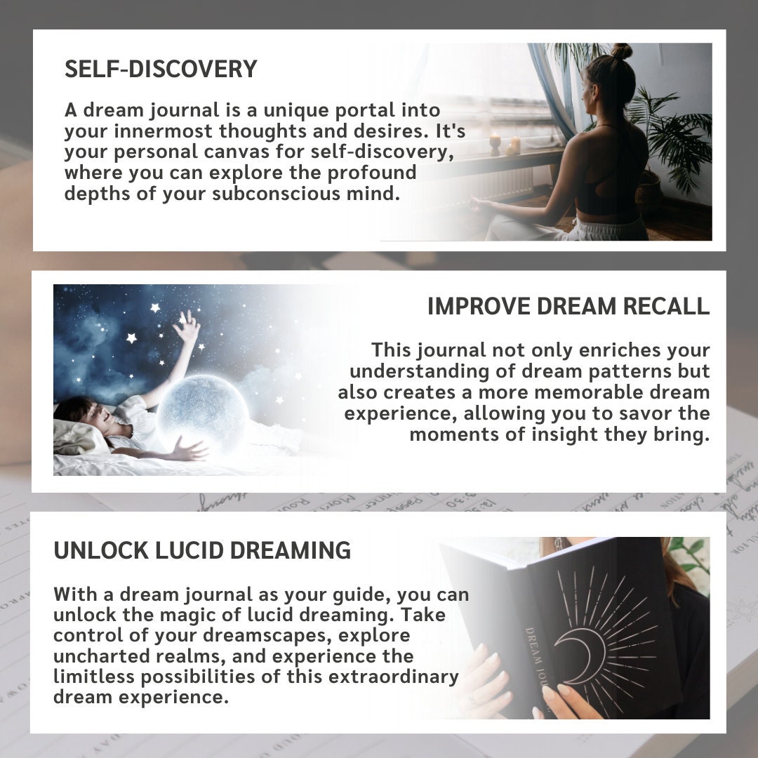 Dream Journal Dream Tracking and Analysis Interpret Dreams Spell Book ...