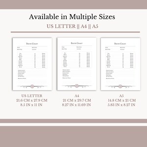 Printable Natal Birth Chart Template: Astrology Learning (digital ...