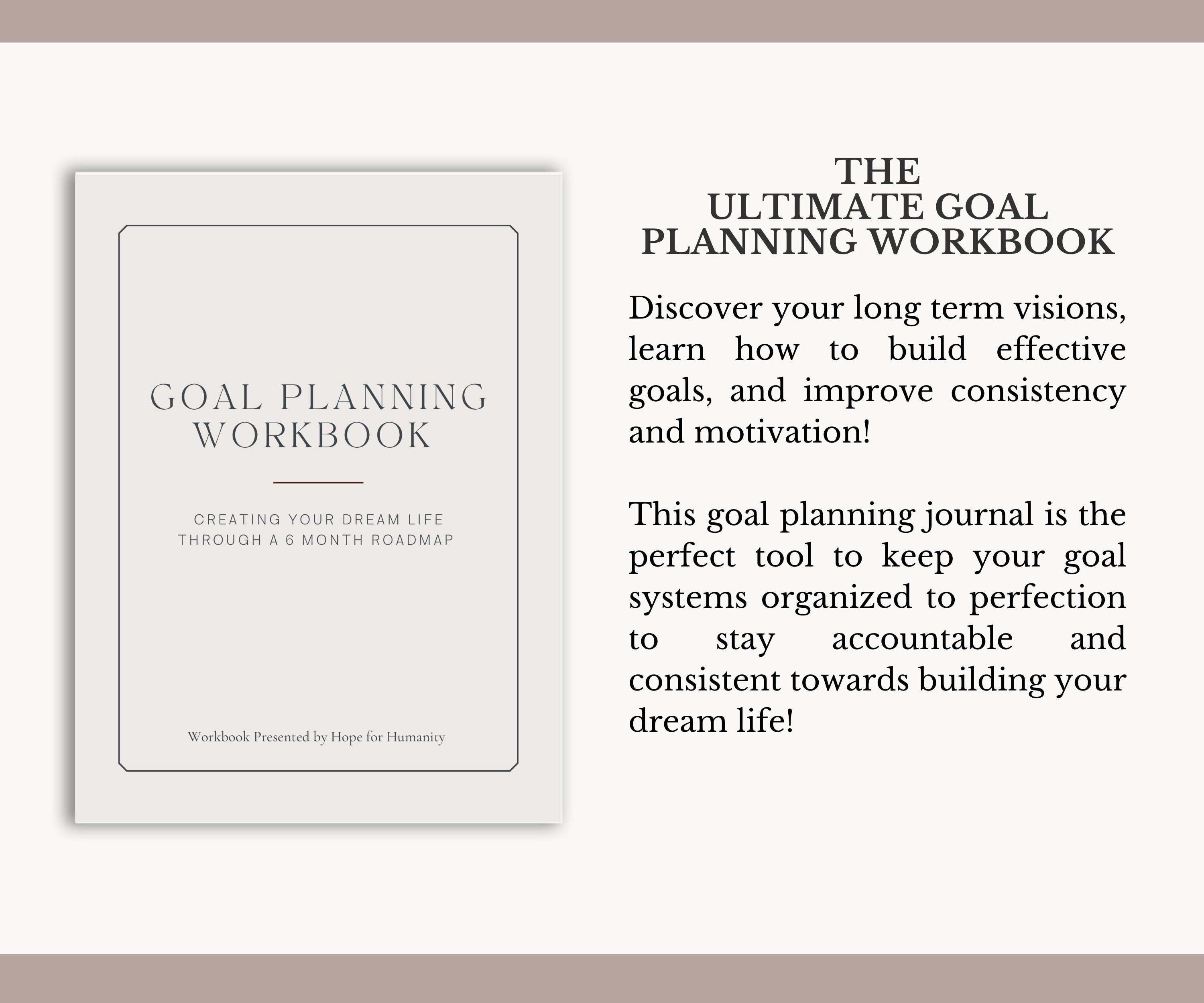 The Ultimate Goal Planning Workbook Journal Entries Goal Setting ...