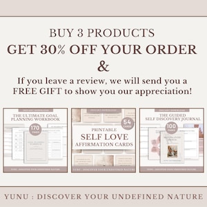 Printable Self Discovery Workbook, Guided Journal Prompts for Self ...