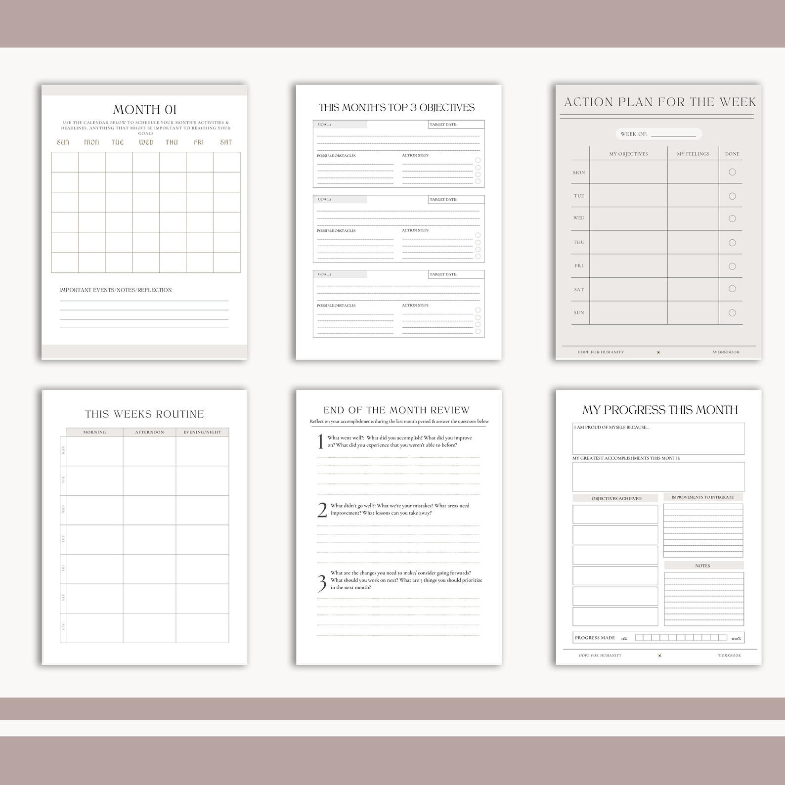 The Ultimate Goal Planning Workbook Journal Entries Goal - Etsy