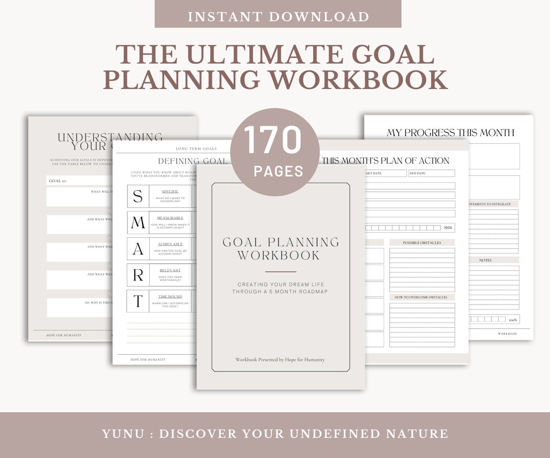The Ultimate Goal Planning Workbook Journal Entries Goal Setting ...