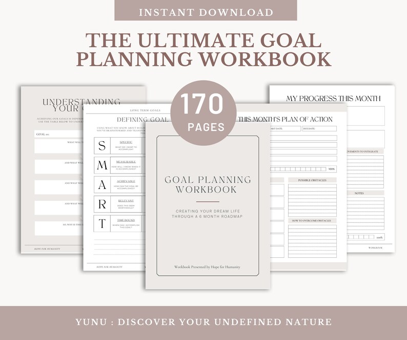 The Ultimate Goal Planning Workbook Journal Entries Goal Setting ...