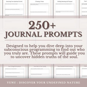 Printable Self Discovery Workbook, Guided Journal Prompts for Self ...