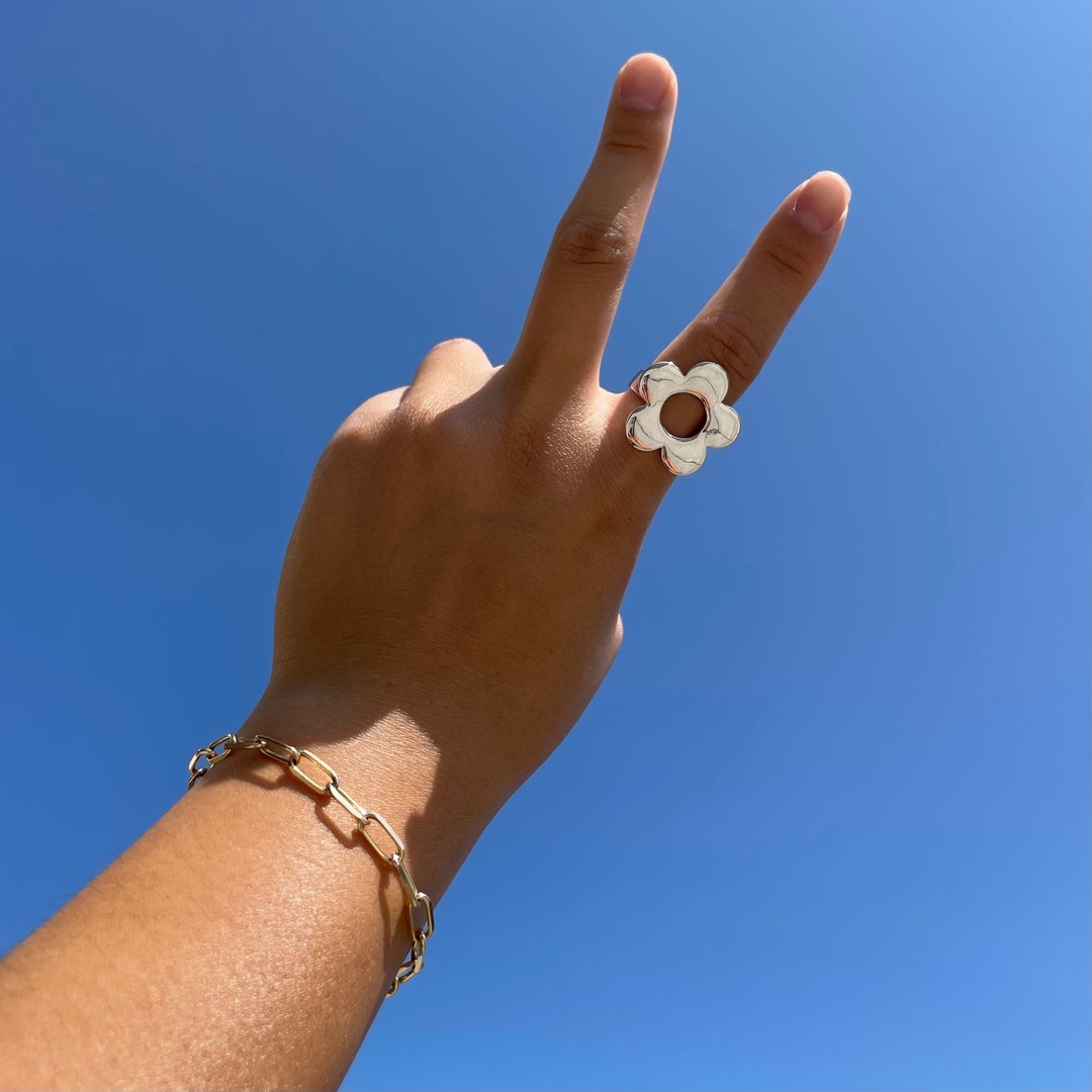 Flower Power Ring - Etsy