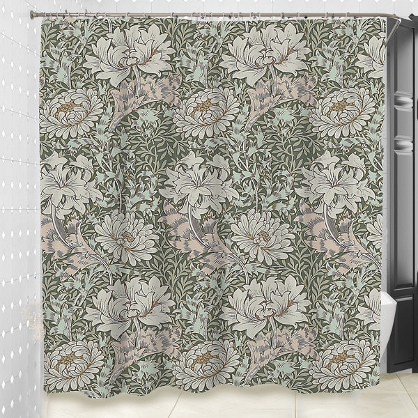 William Morris Chrysanthemum Fabric - Etsy William Morris Chrysanthemum Fabric - Etsy