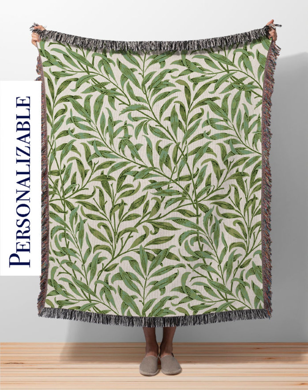 Woven Throw Blanket - "willow Bough" William Morris Blanket - Wall ...