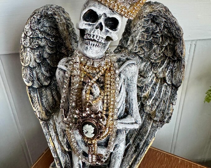 Praying Skeleton Angel - Etsy