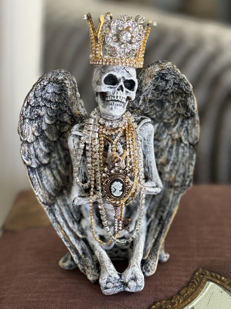Praying Skeleton Angel - Etsy