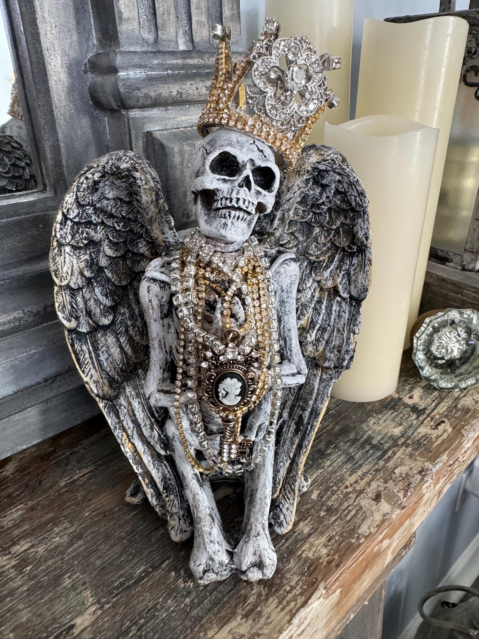 Praying Skeleton Angel - Etsy