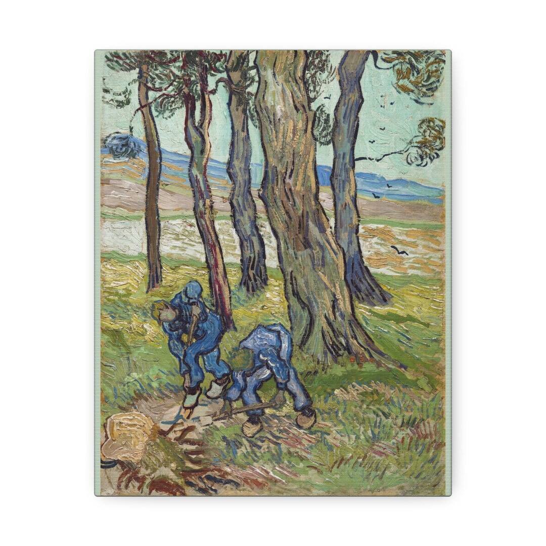 Vincent Van Gogh's the Diggers 1889 Stretched Canvas - Etsy