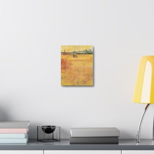 Vincent Van Gogh's Wheat Field With View of Arles (1888) - Stretched ...