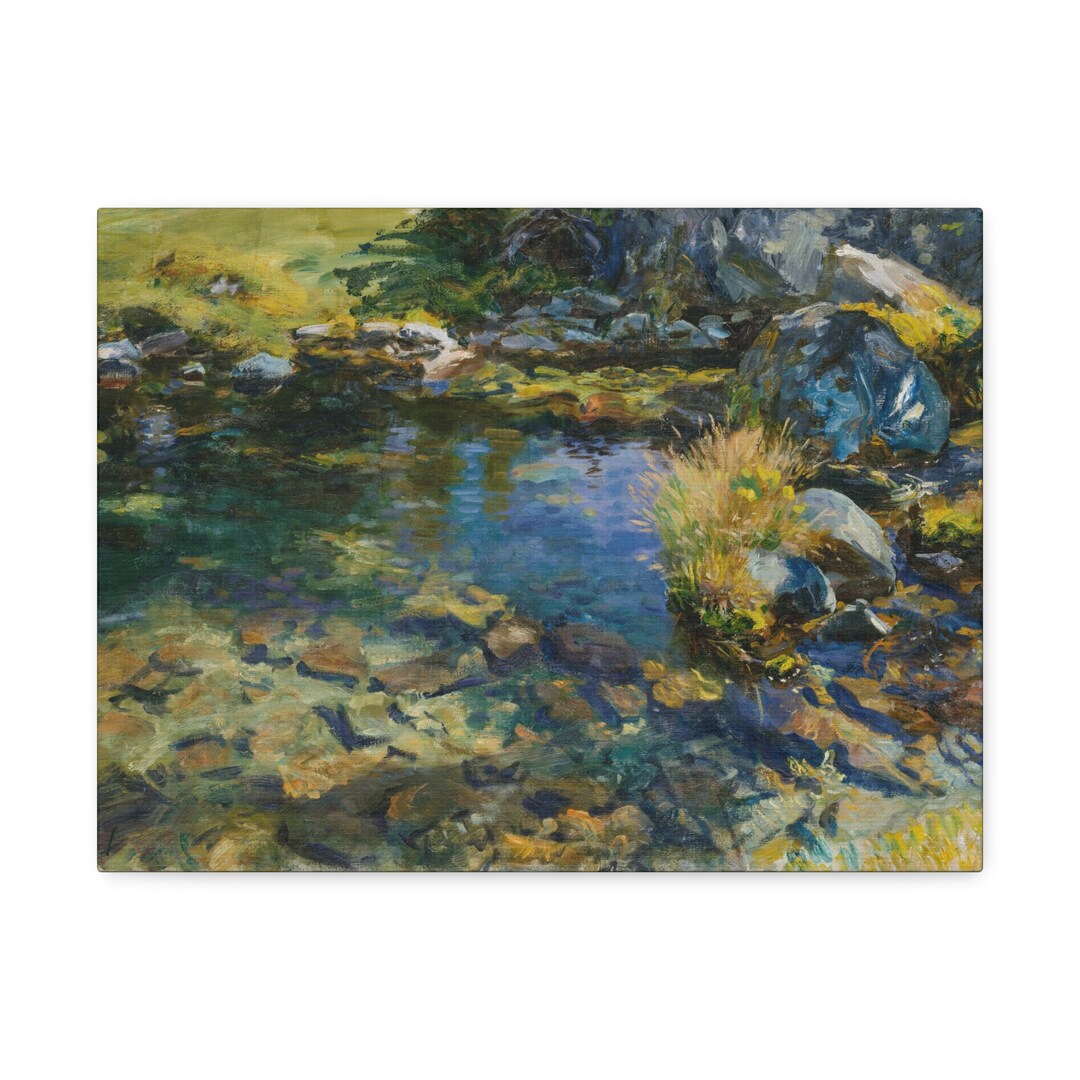Alpine Pool (1907) by John Singer Sargent - Stretched Canvas - Etsy ...