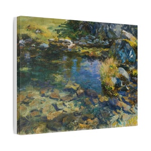Alpine Pool (1907) by John Singer Sargent - Stretched Canvas - Etsy