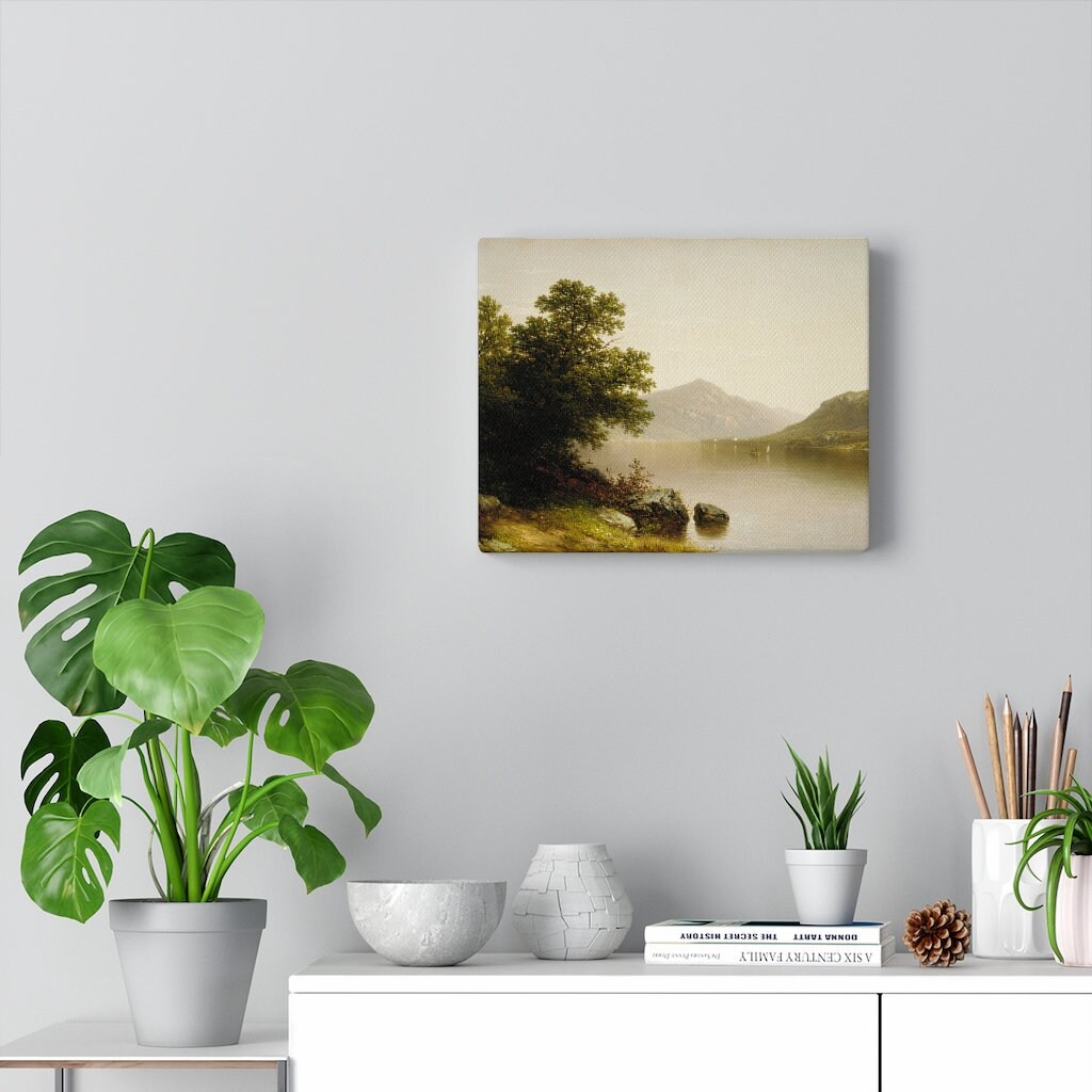 Lake George, 1857, John William Casilear, American Stretched Canvas - Etsy