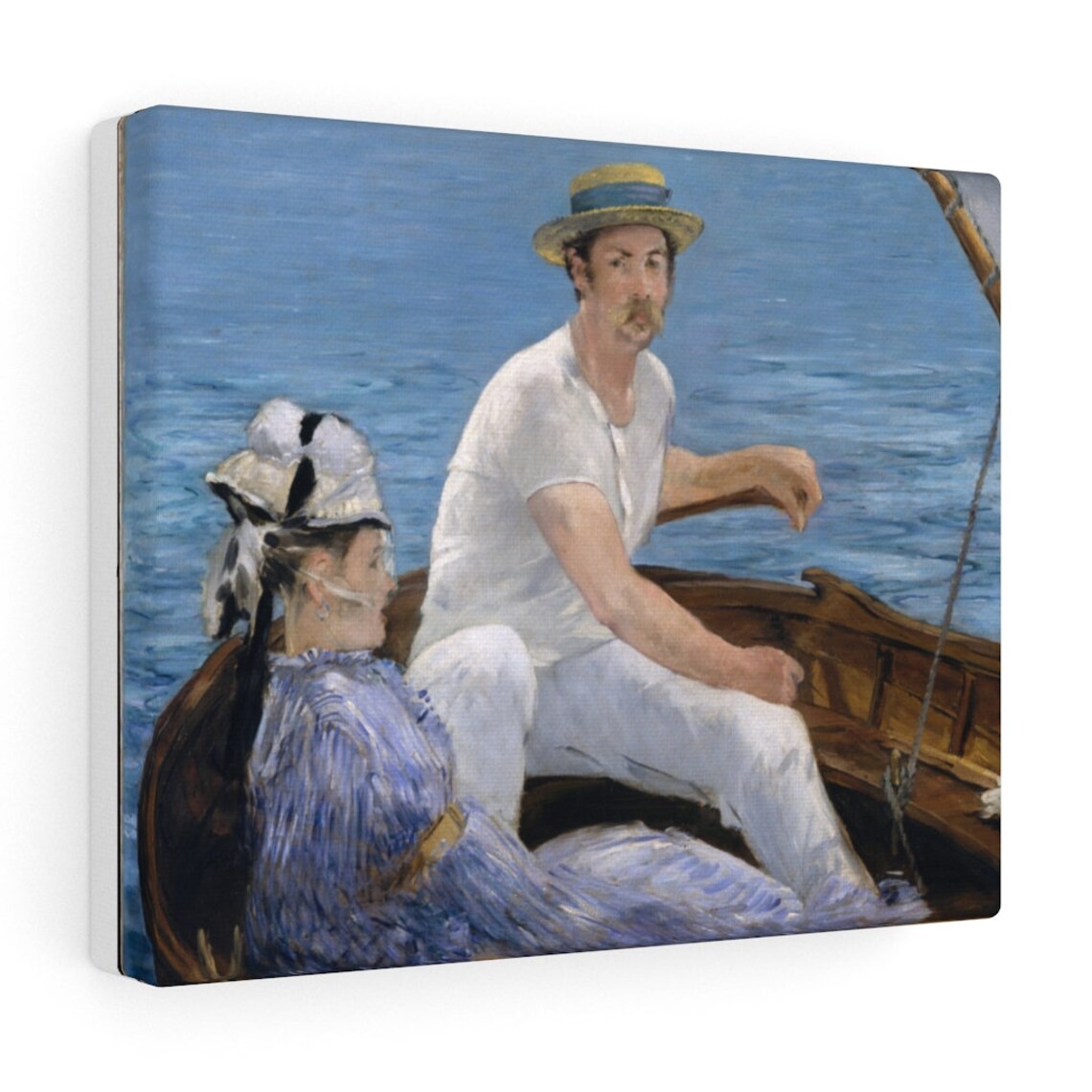 Boating 1874 Edouard Manet French Stretched Canvas | Etsy