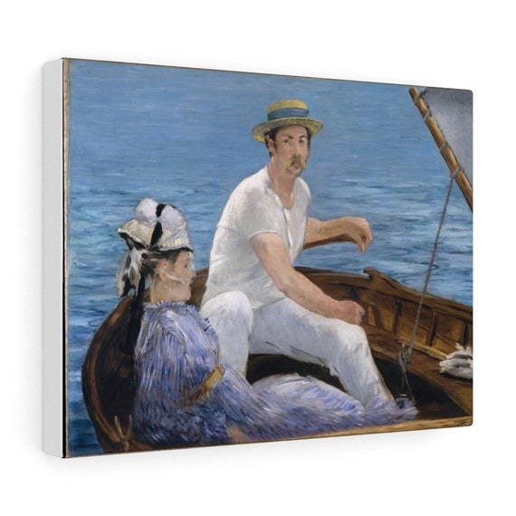 Boating 1874 Edouard Manet French Stretched Canvas - Etsy