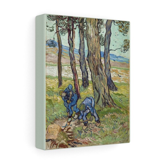 Vincent Van Gogh's the Diggers 1889 Stretched Canvas - Etsy