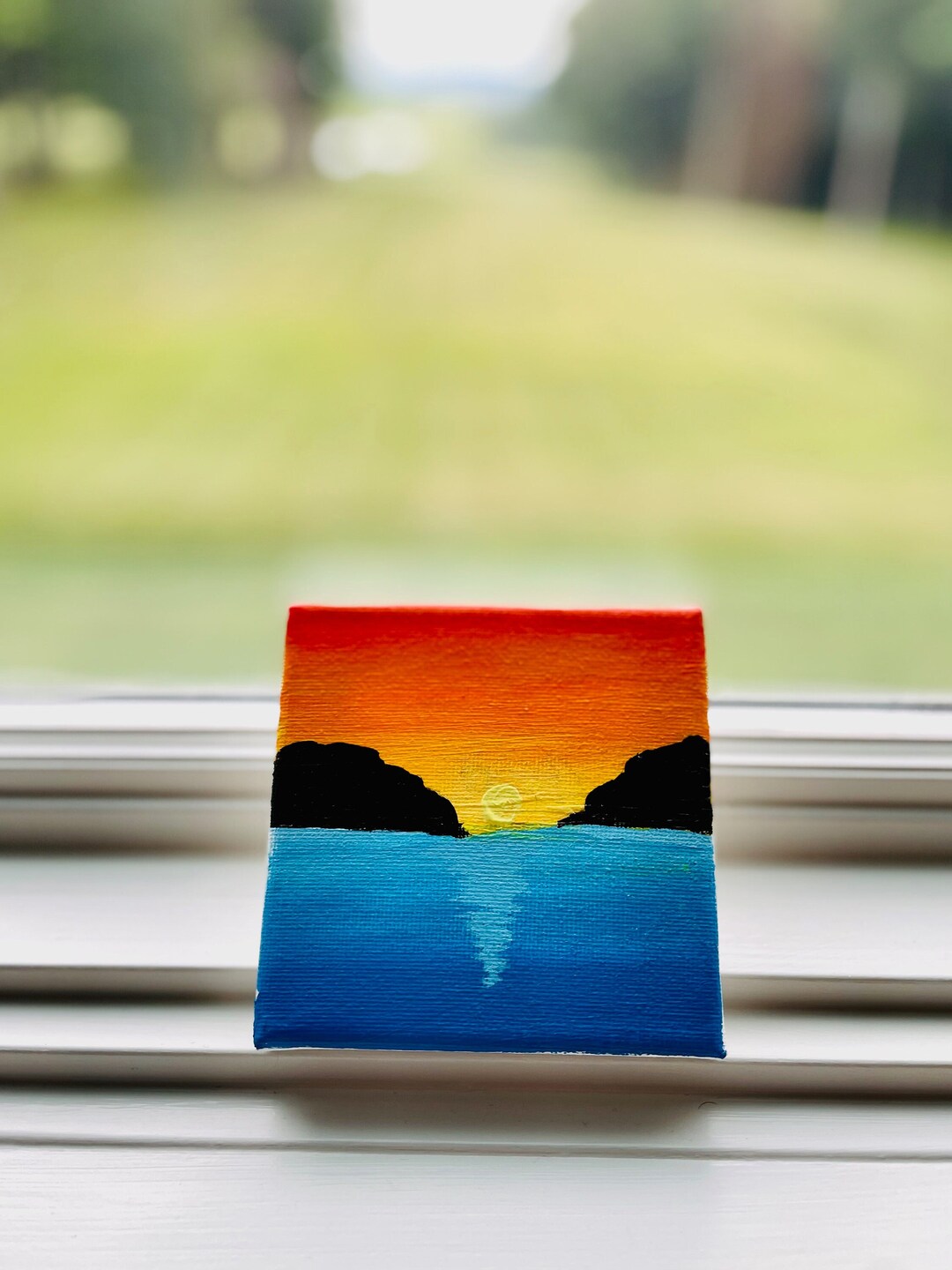 Mini Sunset Painting - Etsy