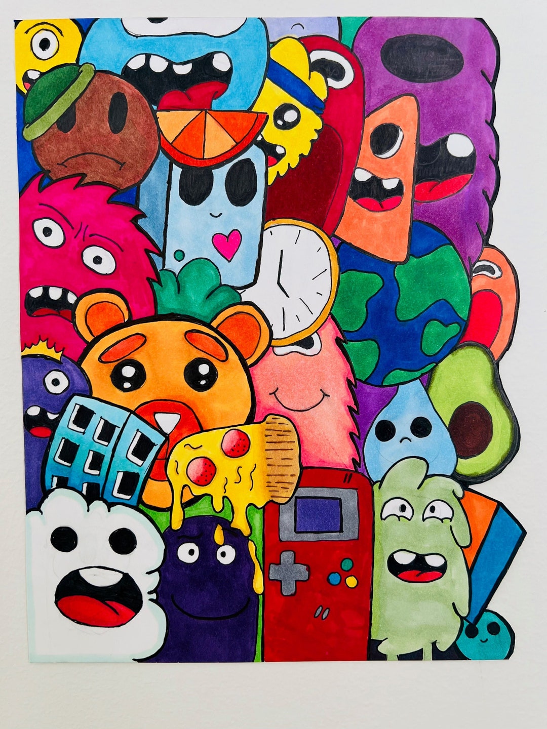 Original Live Edge Doodle Art - Etsy