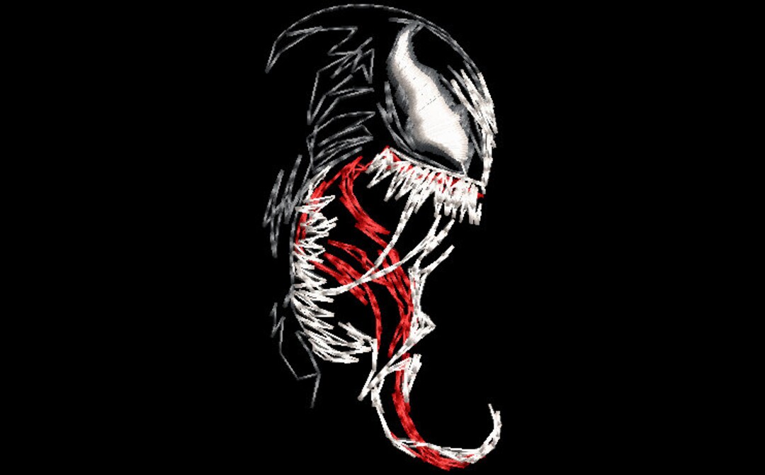 Venom Embroidery Design File Pattern Marvel - Etsy