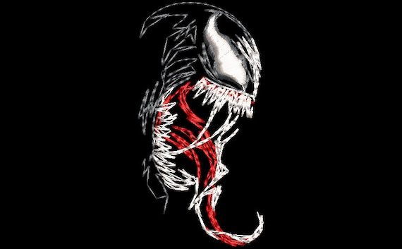 Venom Embroidery Design File Pattern Marvel | Etsy