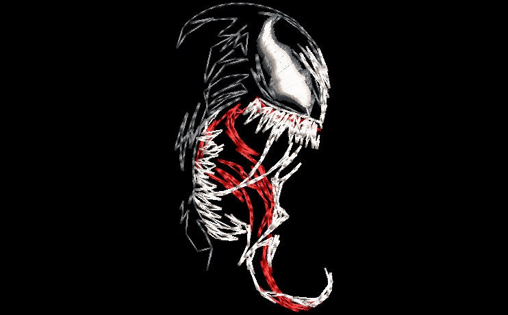 Venom Embroidery Design File Pattern Marvel - Etsy