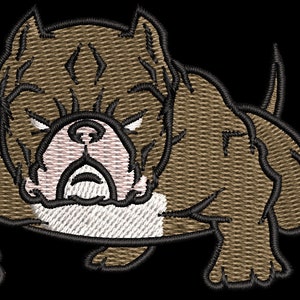 American Bully Dog Embroidery Design File Pattern - Etsy