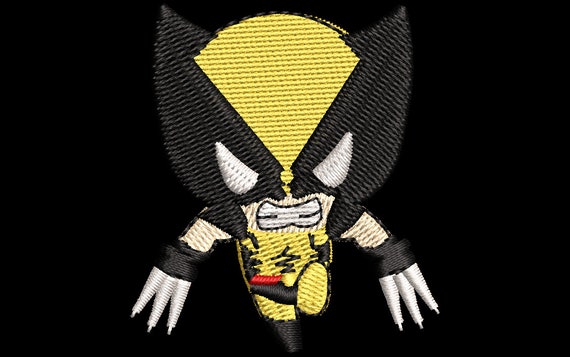 Mini Wolverine Embroidery File Design Dst Exp Pes Jef | Etsy