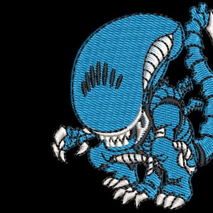 Mini Alien Embroidery Design File Dst Exp Pes Jef - Etsy