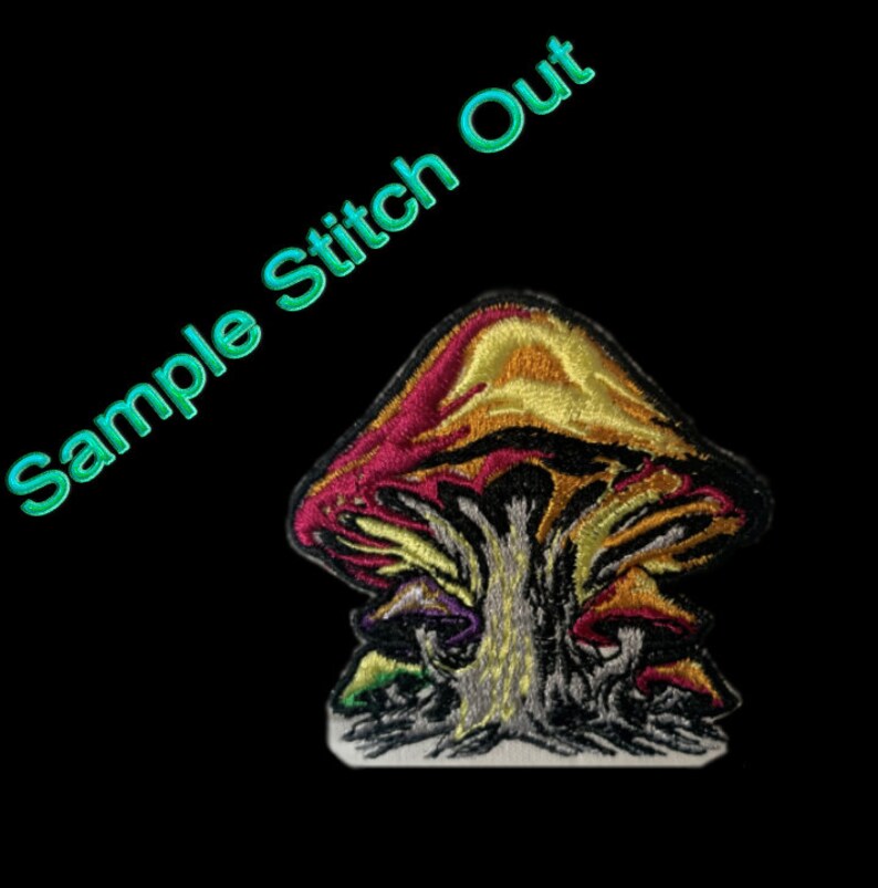 Mushroom Embroidery Pattern Design File Dst Exp Pes Jef - Etsy