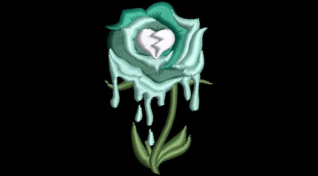 Rose Flower Embroidery Design File Pattern Dst Exp Pes Jef - Etsy