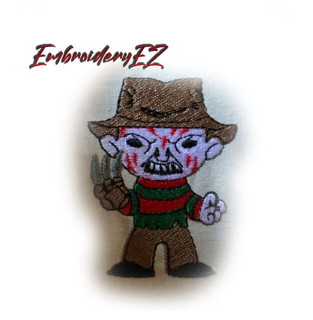 Freddy Krueger Embroidery Design File Pattern | Etsy