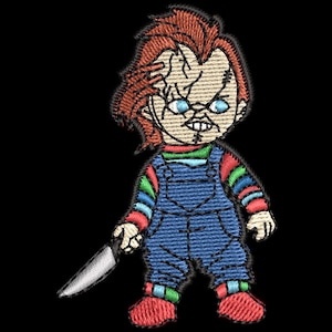 Chucky Embroidery Design File Pattern Dst Exp Pes Jef - Etsy