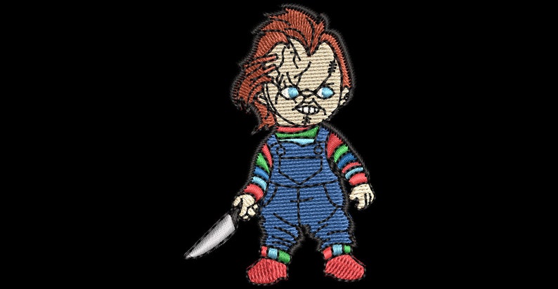 Chucky Embroidery Design File Pattern Dst Exp Pes Jef - Etsy