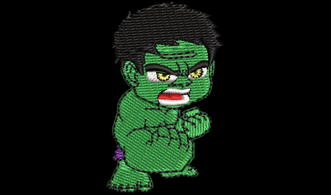 Mini Hulk Embroidery Design File Pes Jef Dst Exp - Etsy