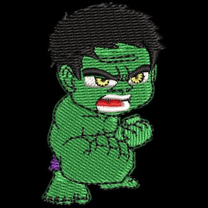 Mini Hulk Embroidery Design File Pes Jef Dst Exp - Etsy
