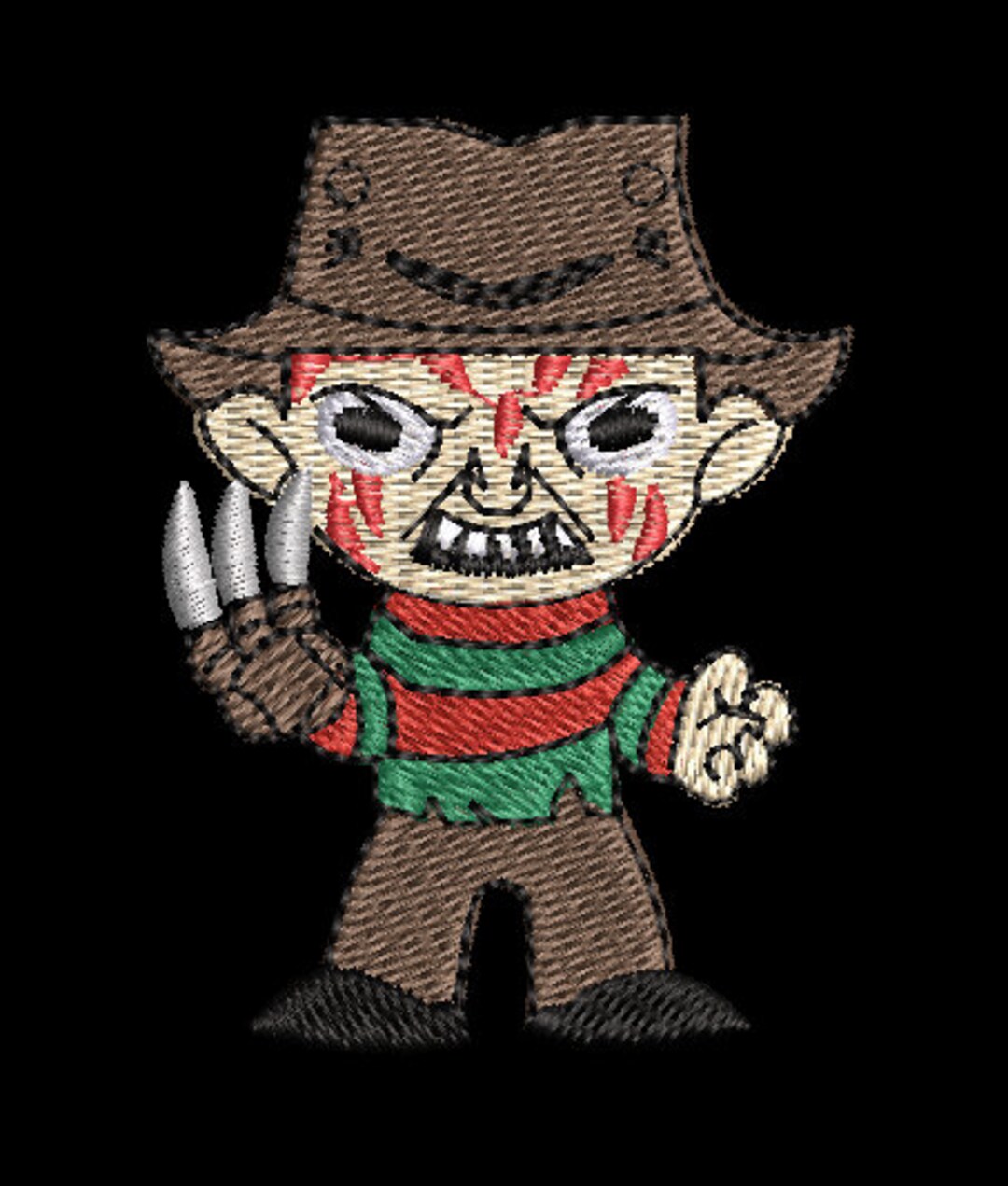 Freddy Krueger Embroidery Design File Pattern - Etsy