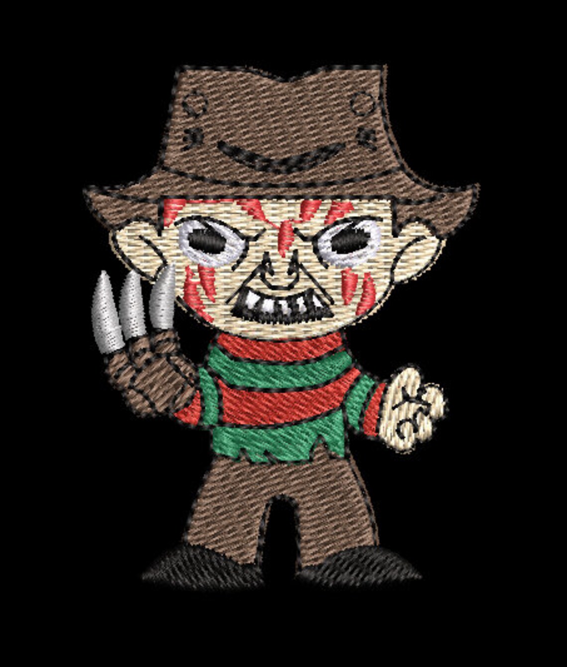 Freddy Krueger Embroidery Design File Pattern | Etsy