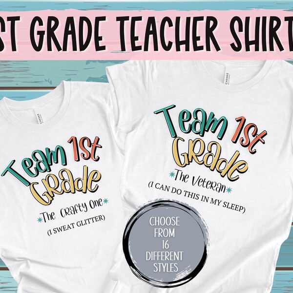 1st Grade Teacher Shirt - Etsy