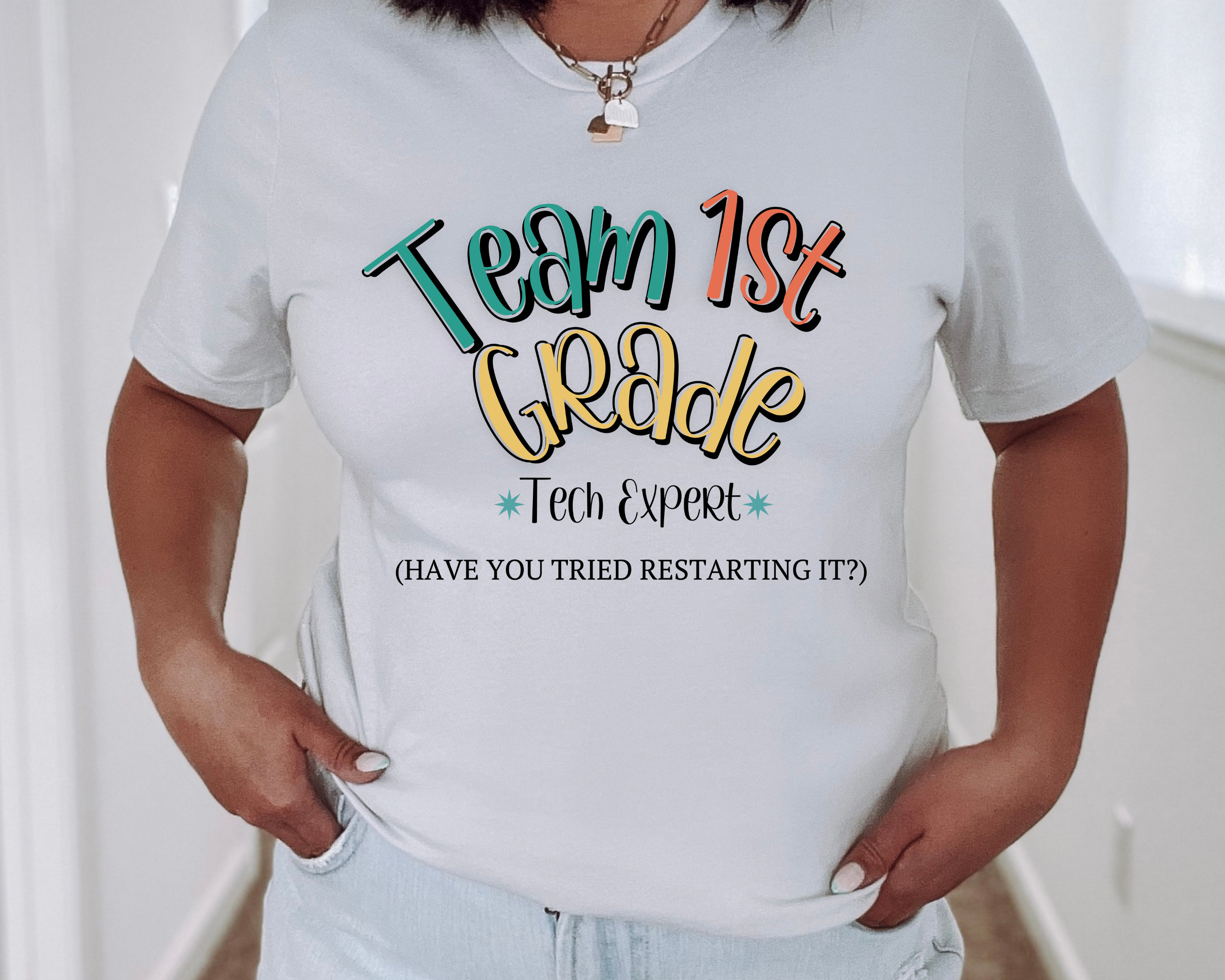 1st Grade Team Tees Funny Teacher Shirts Teacher Appreciation Gift ...