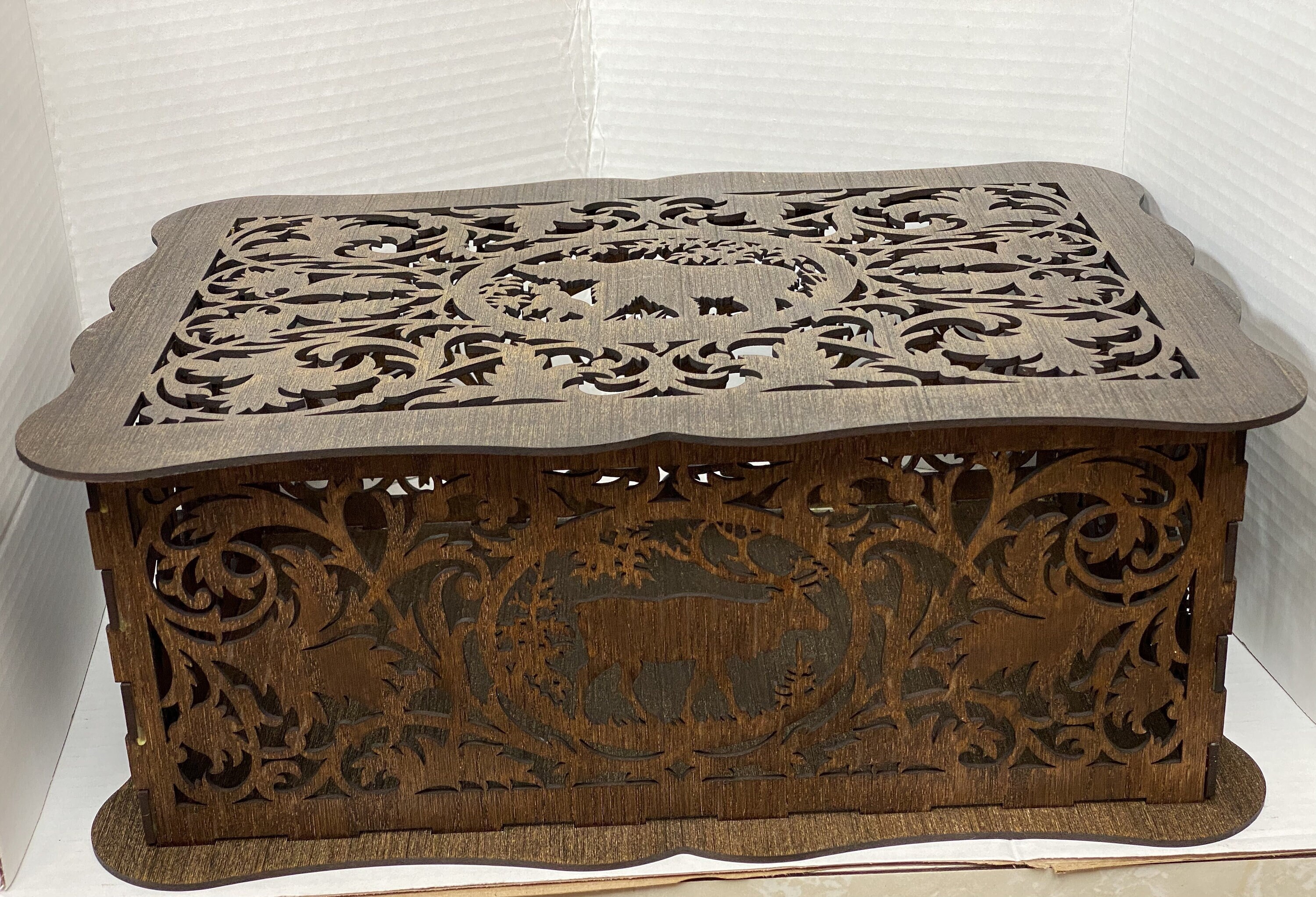 Big Square Wooden Box - Etsy