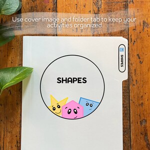 Shapes - Matching Folder Activity - Etsy