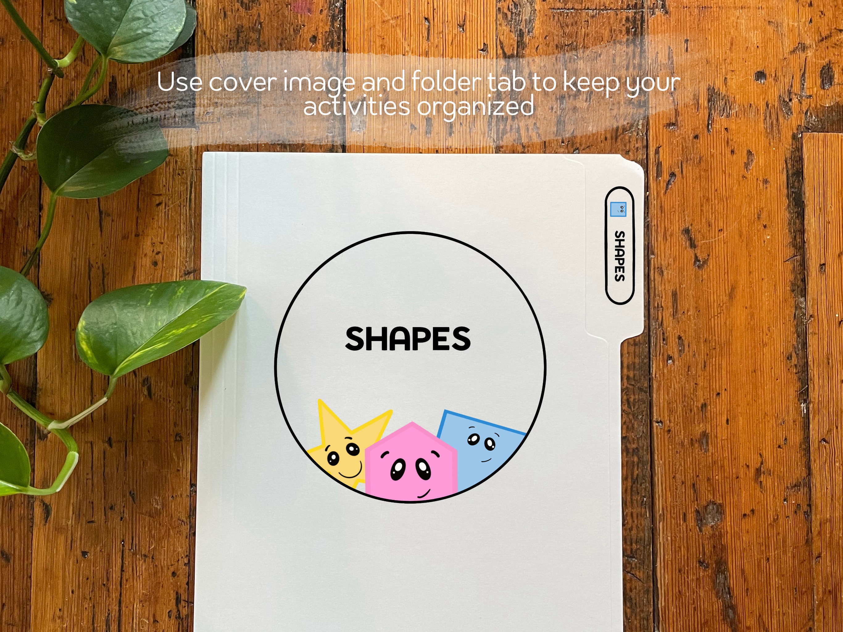 Shapes - Matching Folder Activity - Etsy