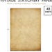 48 Pack Antique Vintage Stationary Paper, 8.5x 11 Parchment Paper for ...