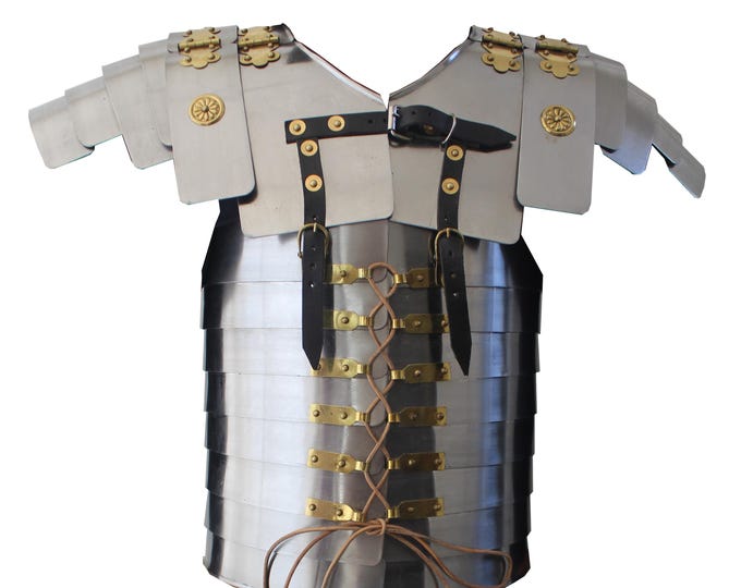 Roman Lorica Segmentata Armour Brass Trim 20 Gauge Steel Medium - Etsy