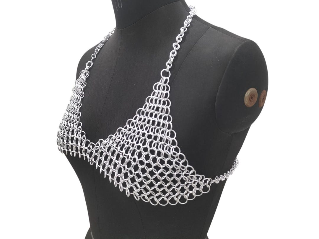 Medieval Aluminium Butted 10 Mm 16 Guage Chainmail Bra for Hot Women - Etsy