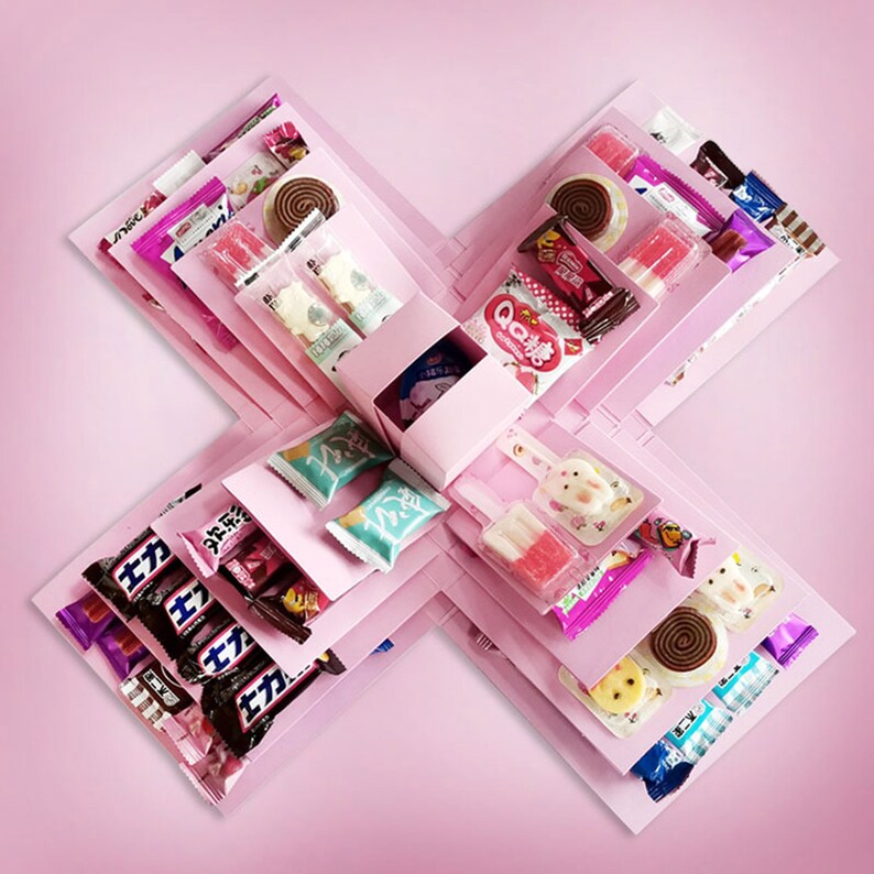 Candy Explosion Gift Boxes Candy Bar Wrappers Children - Etsy